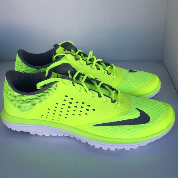 Nike | Shoes | New Fs Lite Run 2 Neon Running Shoes Size 5 | Poshmark